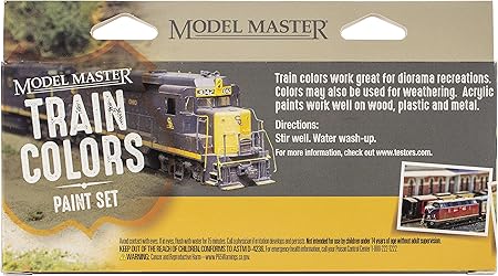 Amazon.com: Testors 342300 Model Master Theme Paint Set 6/Pkg-Train ...