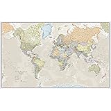 Amazon.com: Giant World Map - Mega-Map of the World - Laminated - 46 x ...