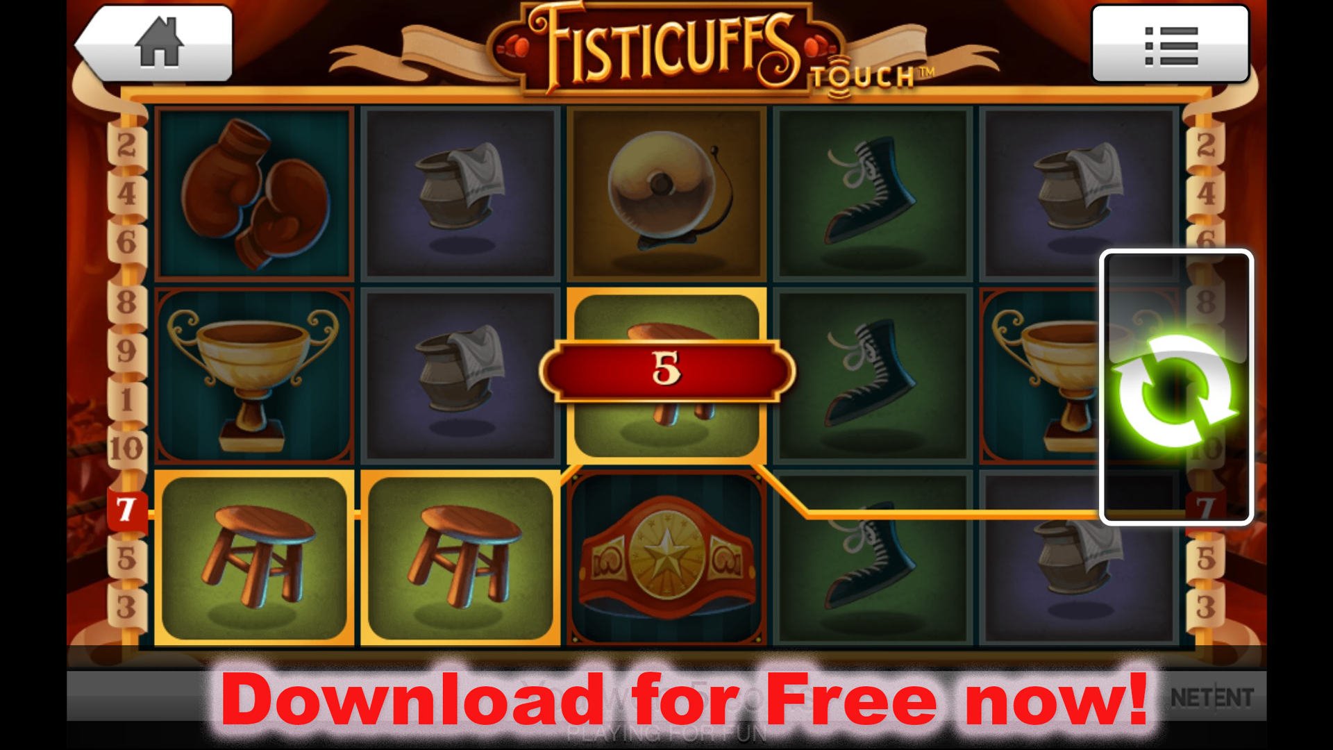 Fisticuffs - Casino Slot Machine by NetEnt the Games Developer:Amazon ...