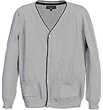 Amazon.com: CUNYI Boys' Button-up Cardigan with Elbow Patches V-Neck Cotton Knit Sweater Casual ...