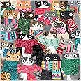 Amazon.com: Wintry Cats 500 Piece Puzzle from Galison - 20" x 20" Winter Themed Puzzle That is ...