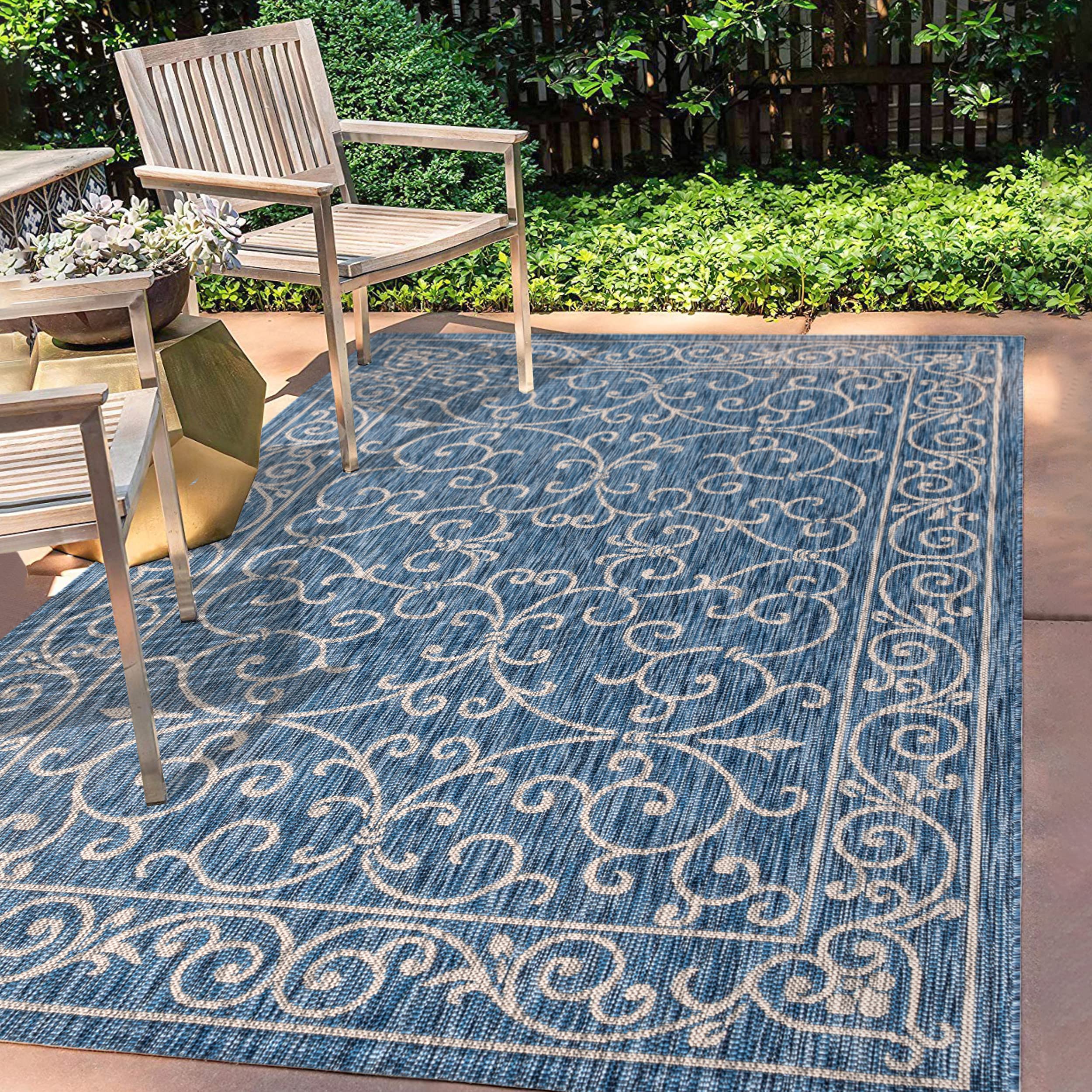 JONATHAN Y SMB106D-9 Charleston Vintage Filigree Textured Weave Indoor ...