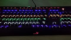 Amazon.com: RGB Mechanical Keyboard, Rottay 16.8 Million RGB Backlit ...