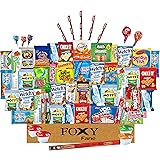 Amazon.com: Foxy Fane 60ct Gift Snack Box - Ultimate Care Package with ...