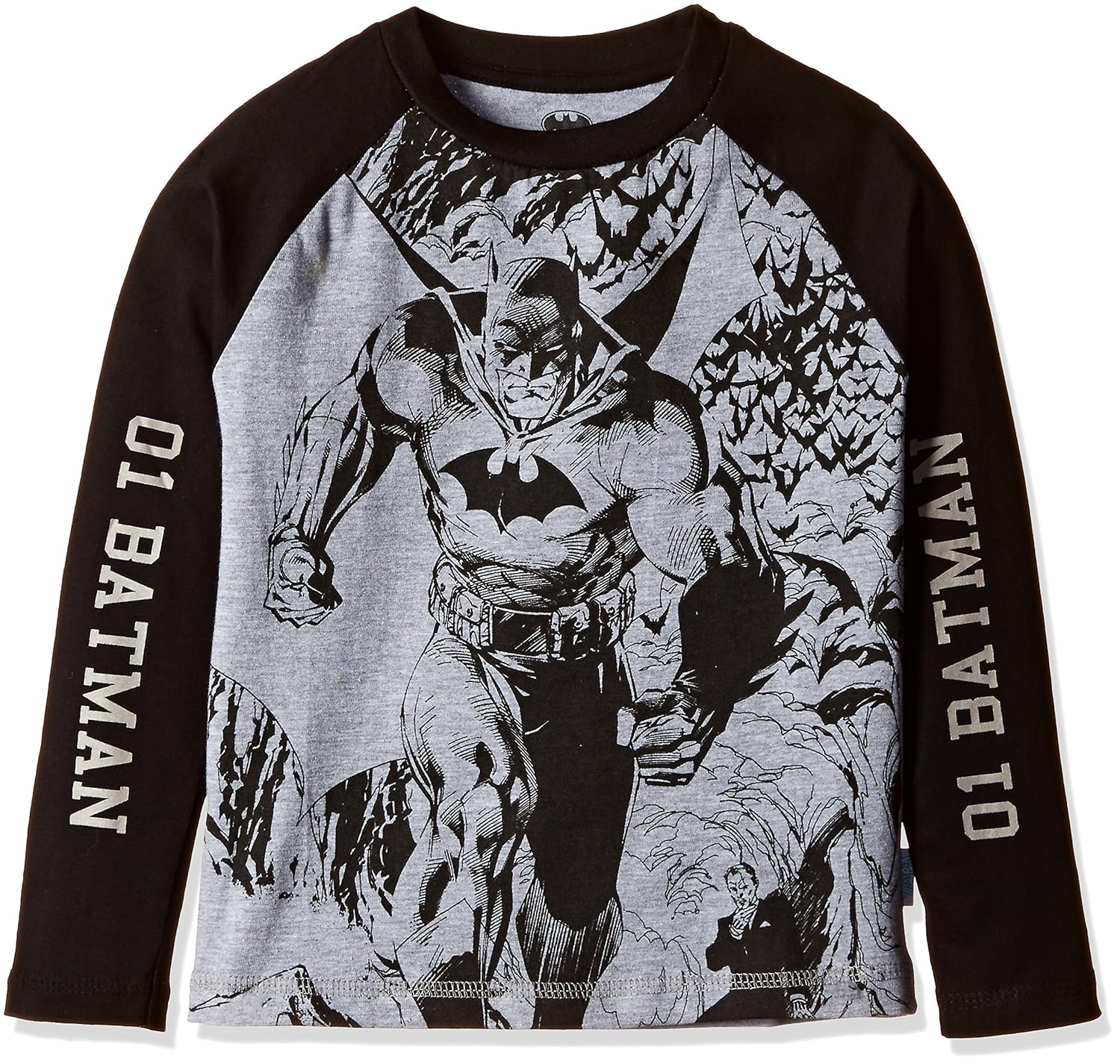 Buy Batman Boys' T-Shirt (BM1ELT779_LT Grey MLNG and BL_2/3) at Amazon.in