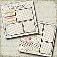 Amazon.com: BIRTHDAY - Premade Scrapbook Pages - EZ Layout 160