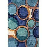 Amazon.com: Momeni Rugs New Wave Collection, 100% Wool Hand Carved ...
