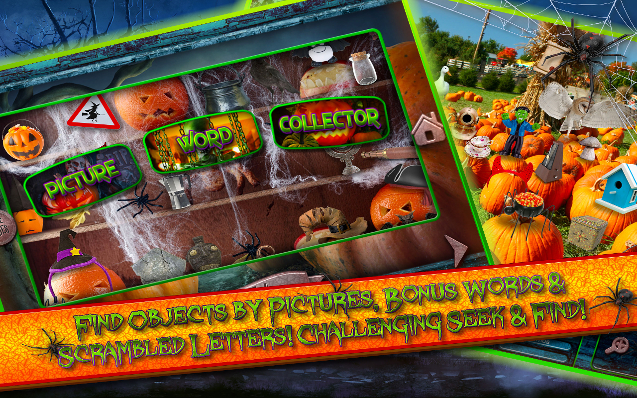 Amazon.com: Hidden Objects Halloween Haunted Secret – Autumn Season ...