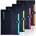 FANWU 4 Pack Expanding File Folders with 6 Pockets, A4 Letter Size Accordion File Folders, Paper ...