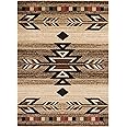 Amazon.com: Rustic Lodge, Southwestern 5x7 Area Rug, 5'3"x7'3" Multi ...