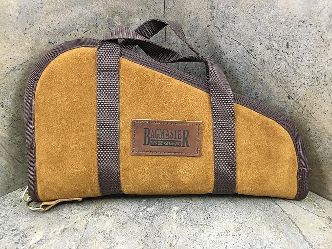 Amazon.com: Bagmaster Leather Handle Pistol Case for Guns up to 5 1/2 ...