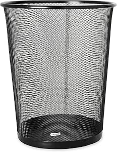 Amazon.com: Rolodex Mesh Round Wastebasket, 11-1/2 Diameter x 14-1/4 H ...