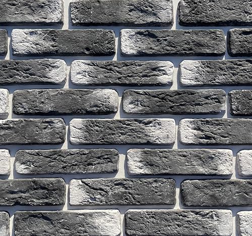 G JOY Black Stain Thin Brick Veneers – 36 Single Faux Bricks – in Box 3 ...