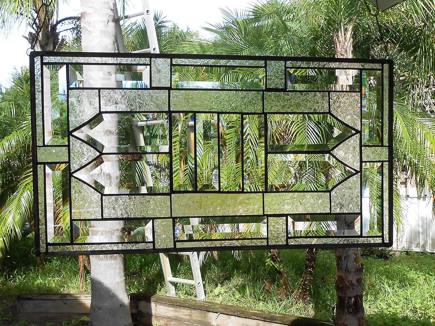 Amazon.com: Stained Glass Transom Window, Traditional Antique Stained ...