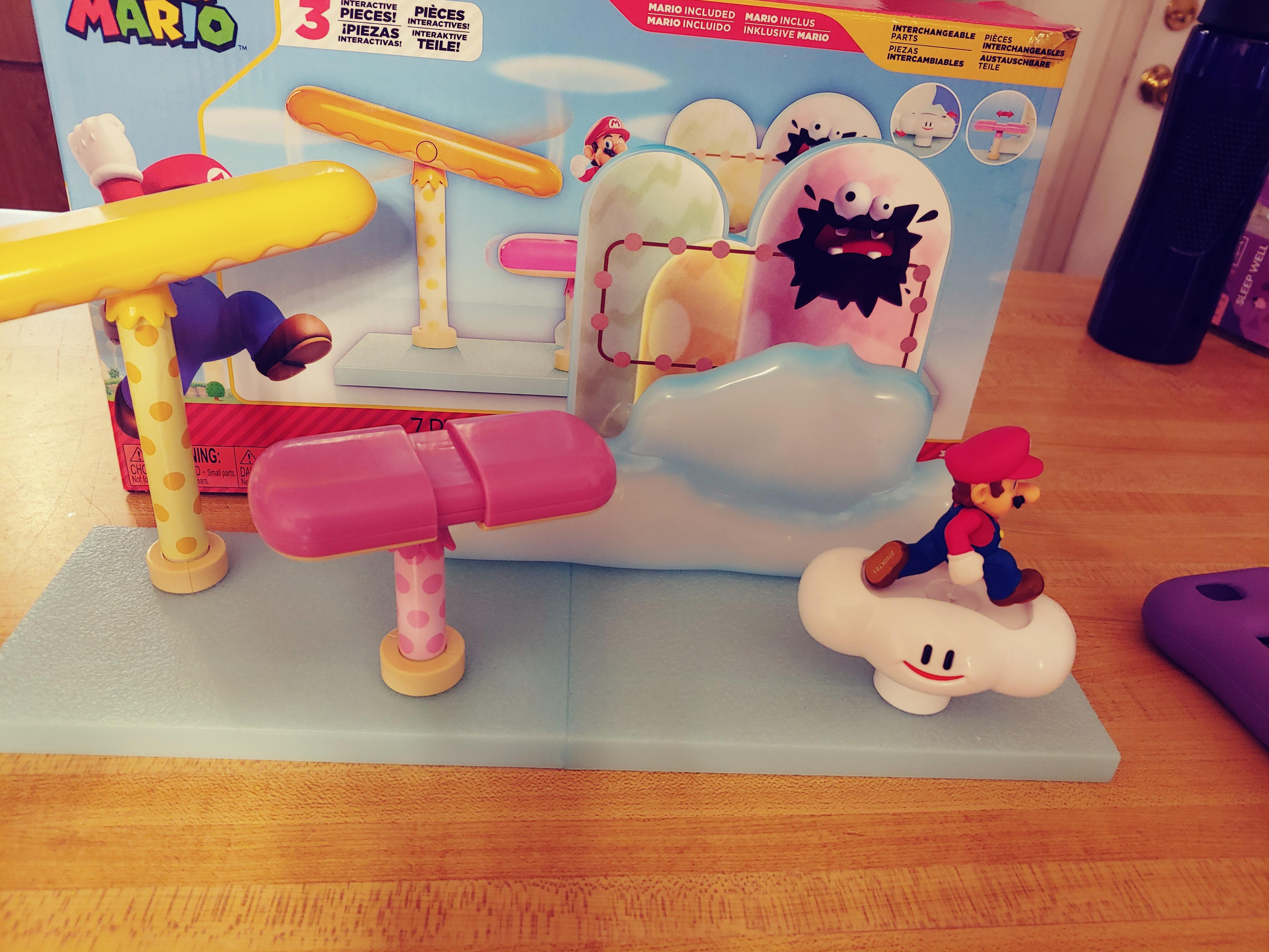 $4/mo - Finance SUPER MARIO Cloud World Diorama Set with 2.5" Running ...