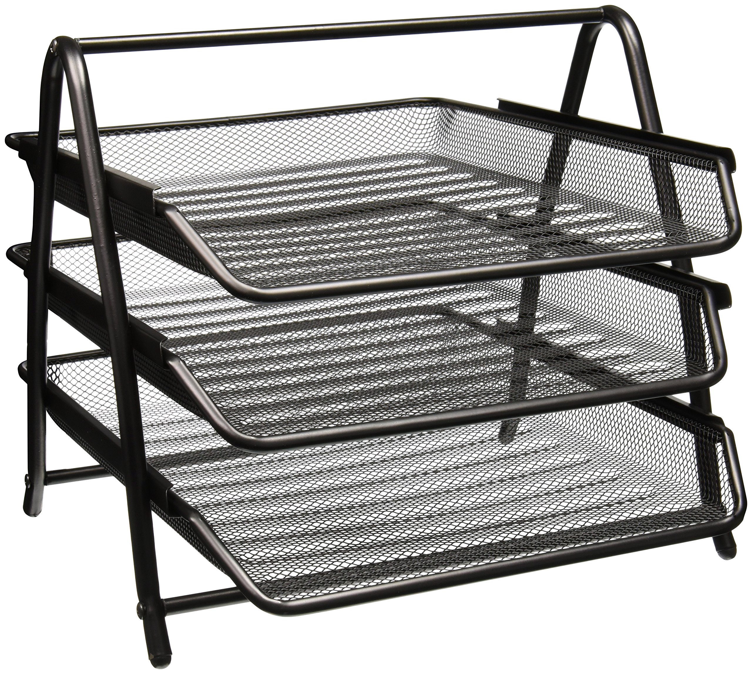 Greenco Letter Tray Desk Organizer, 3-Tier Mesh Paper Tray - Document ...