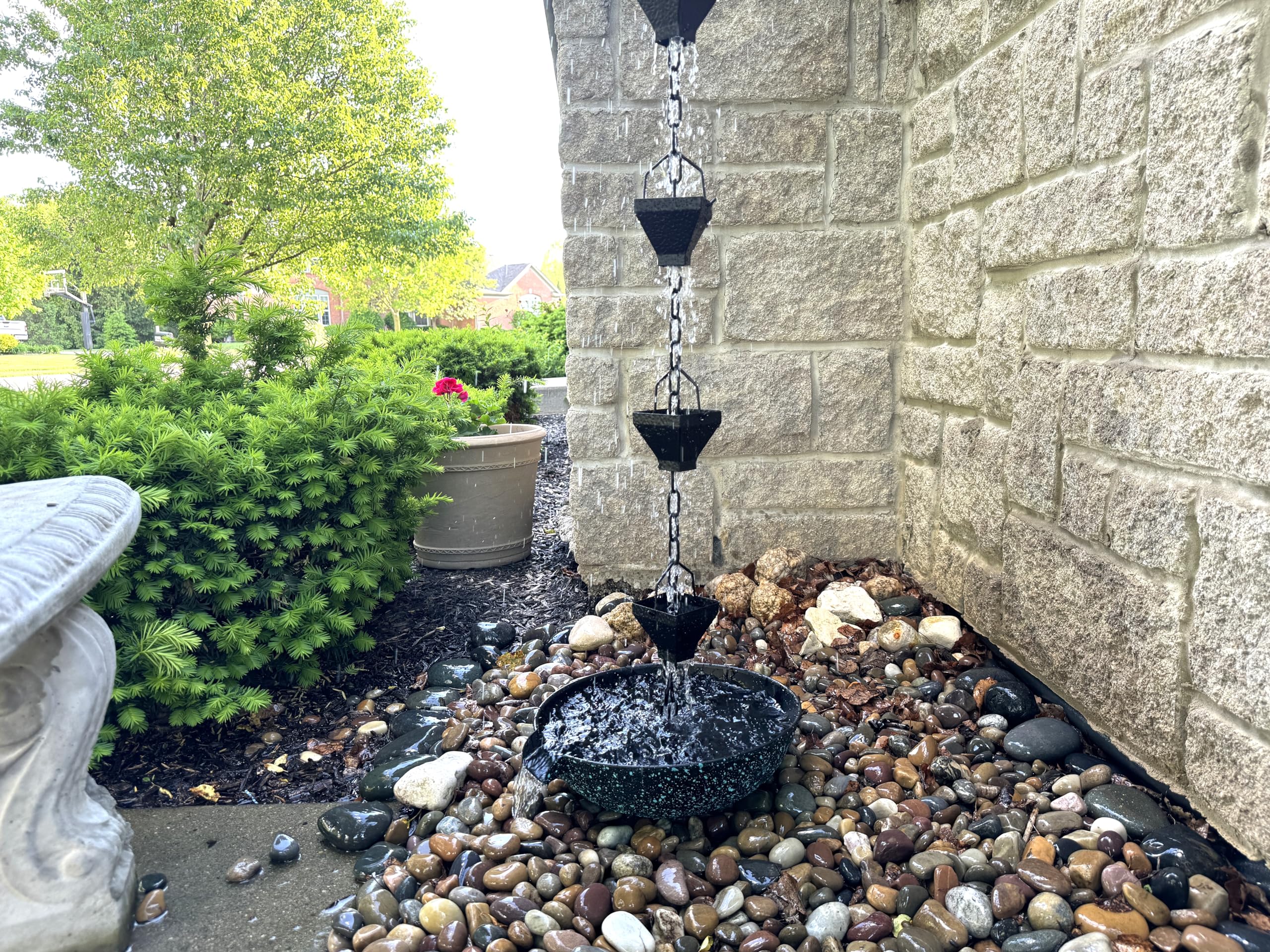 Mua Rain Chains for Gutters | Rainwater Catcher & Diverter | 8.5 FT ...