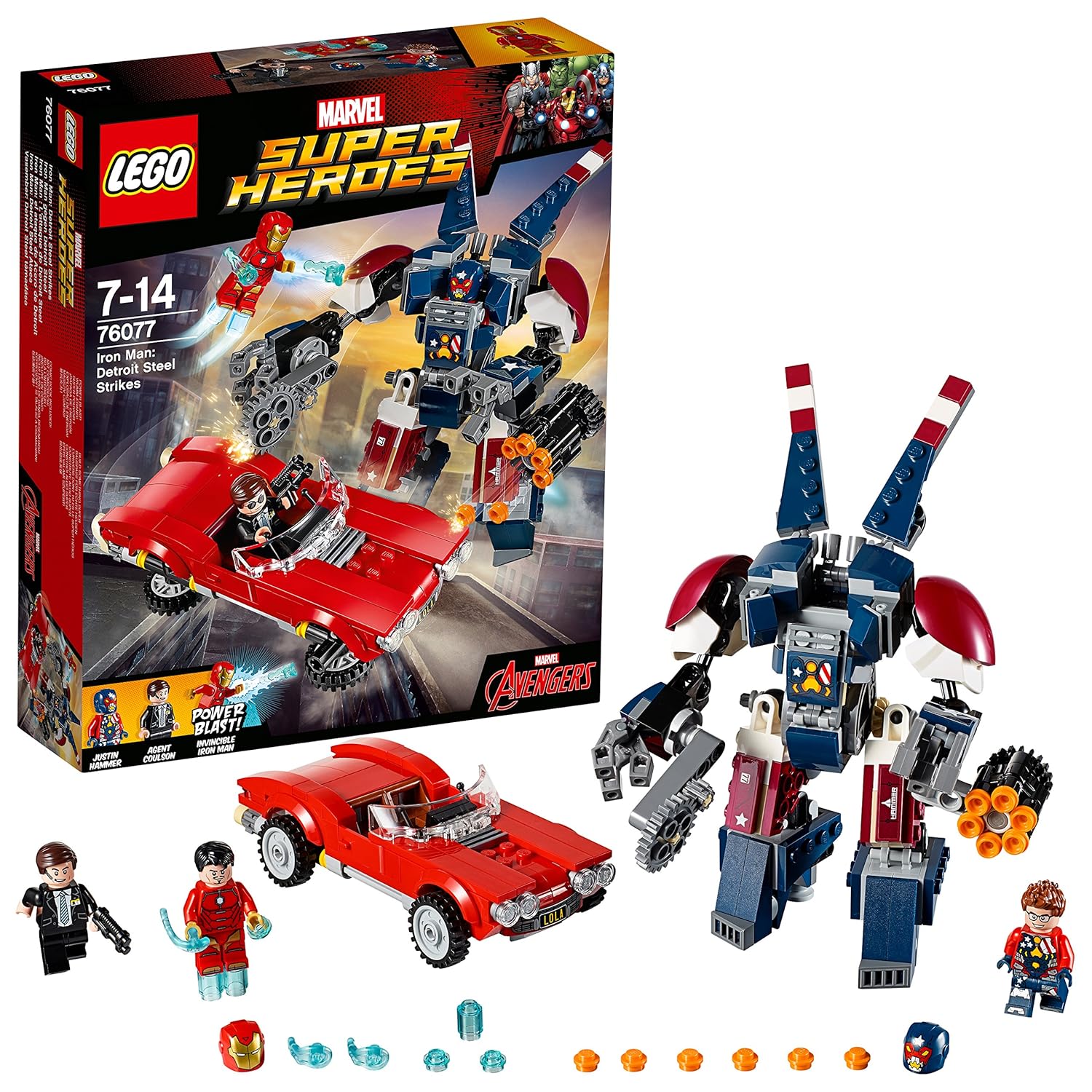 Buy Lego Iron Man Detroit Steel Strikes, Multi Color Online at Low ...