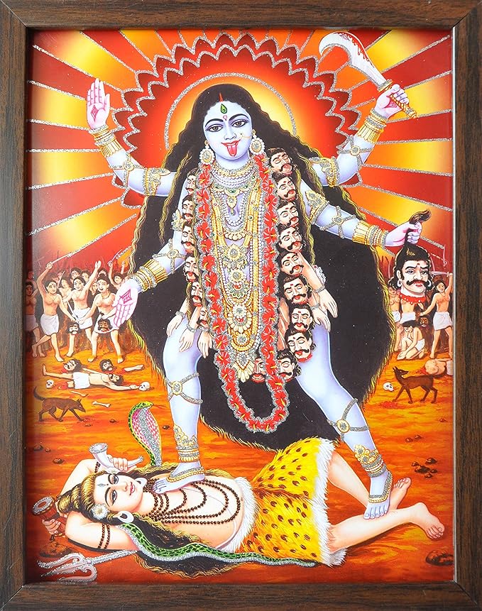 Amazon.com - Handicraft Store Hindu Goddess Kali Maa Killing Lord Shiva ...