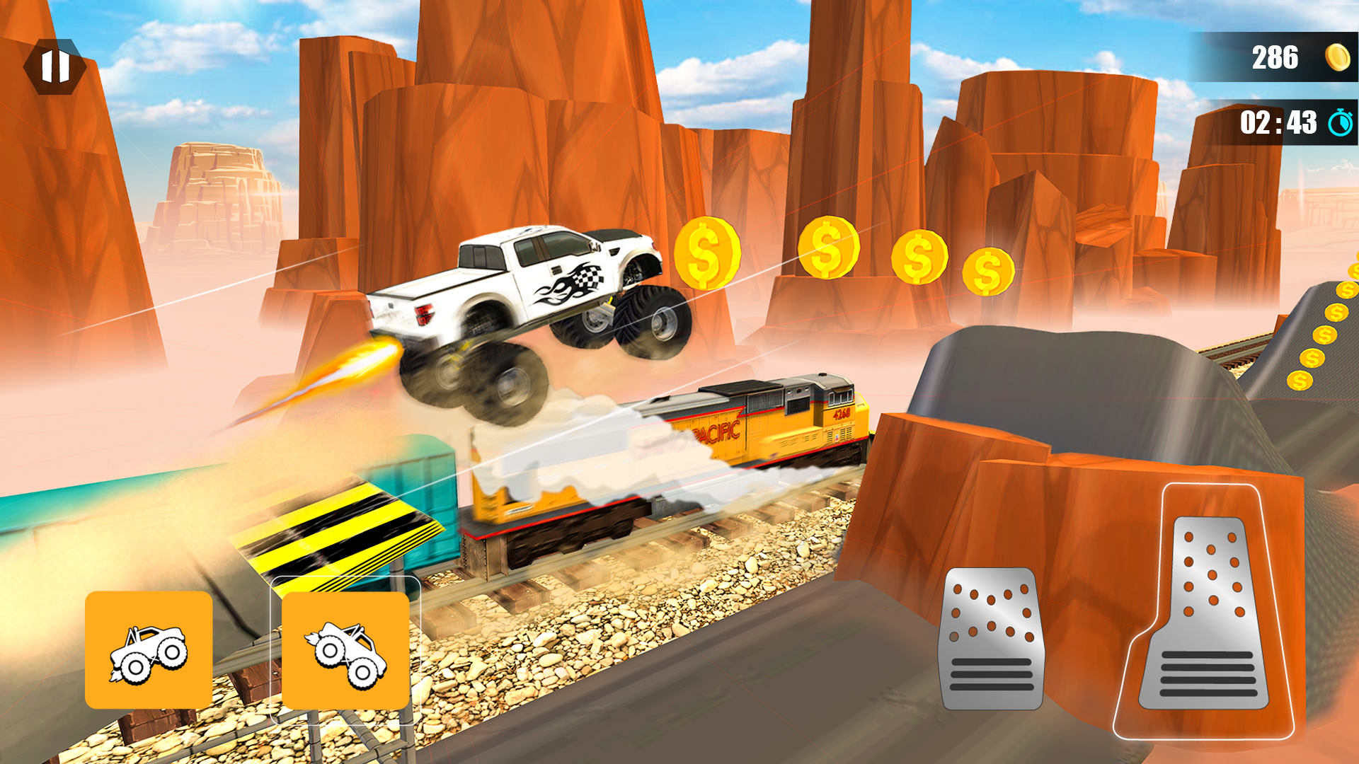 Race Off 3 - Mega Ramp Car Stunts Stunt Driver Fun Car Games:Amazon.com ...
