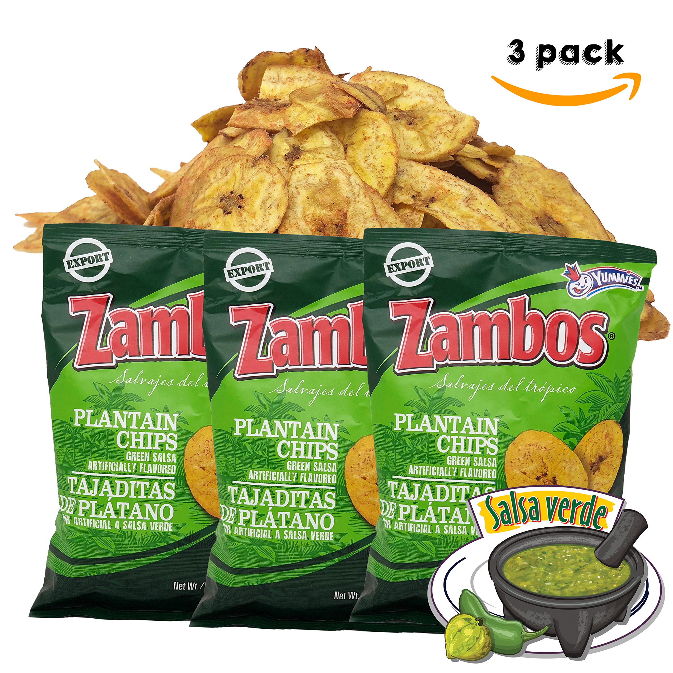 Amazon.com: Zambos Plantain Chips: Spicy with Chili, Lime and Salt ...