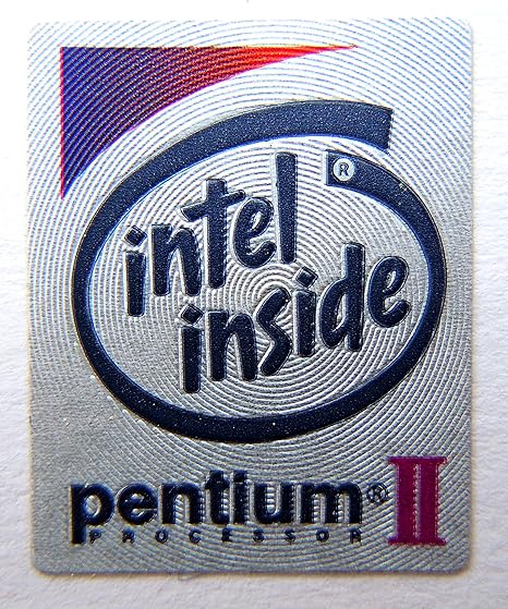 Amazon.com: Intel Original Pentium 2 Inside Sticker 19 x 24mm [339 ...