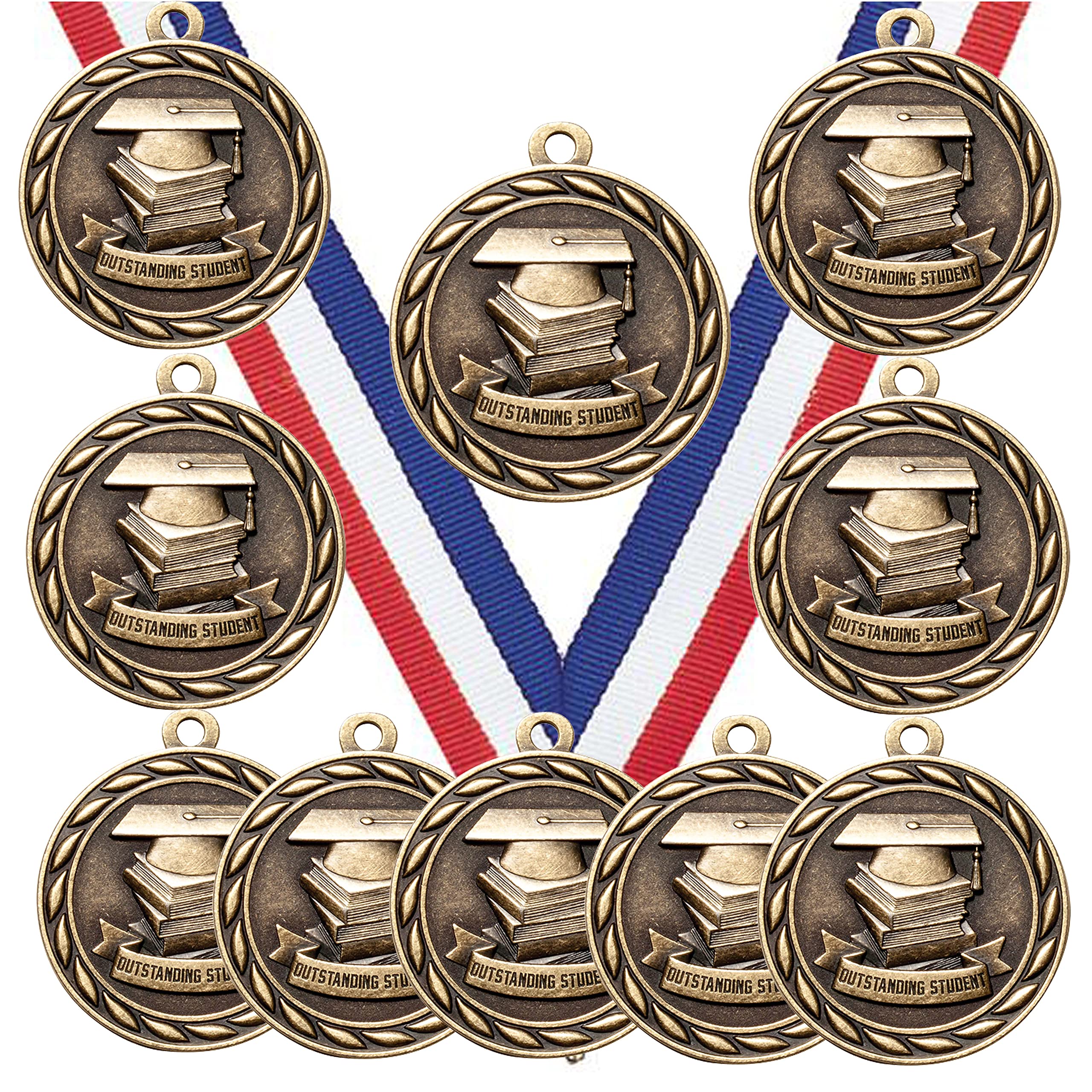 Express Medals Outstanding Student Scholastic Gold Medals Trophy Award ...
