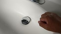 hansgrohe 50100101 Sink Push Open Drain, 1-1/4-Inch, Chrome, Small ...