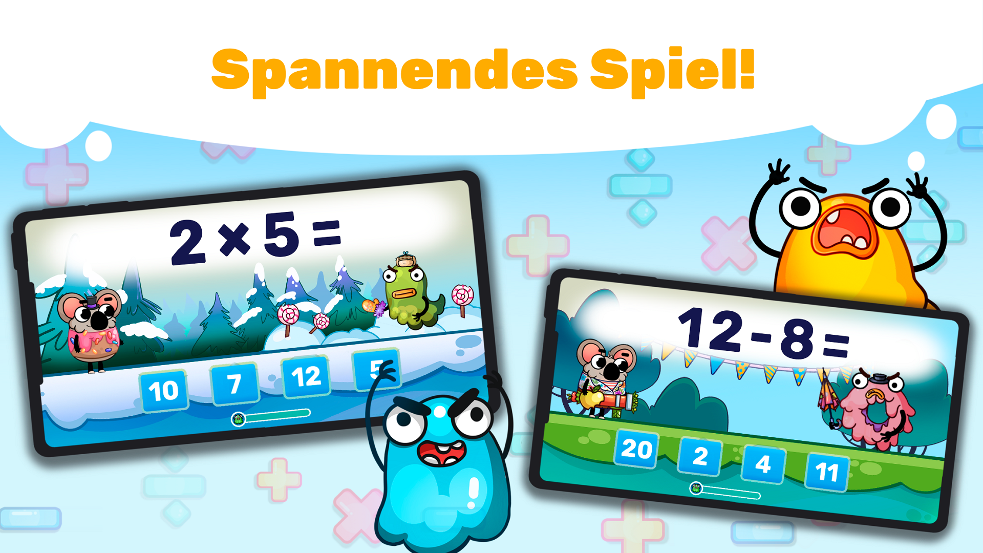 Spaß Mathe: Kopfrechnen-Spiel für die 1.,2.,3.,4. Klasse (Addition ...