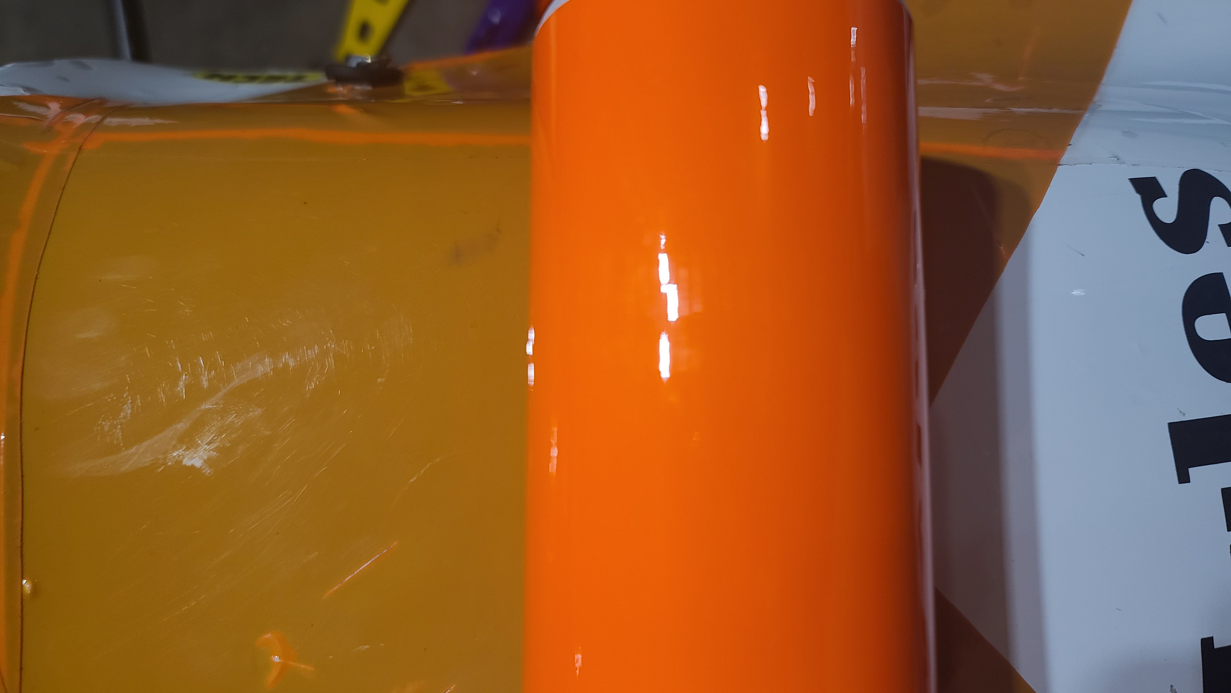 $2/mo - Finance VViViD Fluorescent Orange Gloss Vinyl Wrap (6 inches x ...