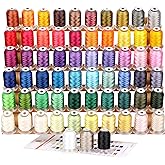 Amazon.com: Simthread 63 Brother Colors Polyester Embroidery Machine ...