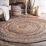 Amazon.com: COTTON CRAFT Jute Chindi Braid Rag Rug - Boho Farmhouse ...