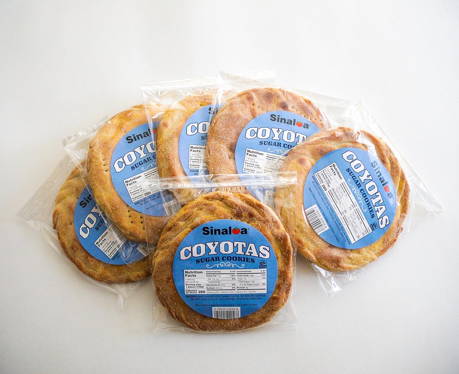 Salsa Sinaloa COYOTAS (Sugar Cookies) set of 6: Amazon.com: Grocery ...