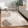 Amazon.com: Paco Home Area Rug with Abstract Modern Art Design in Beige ...