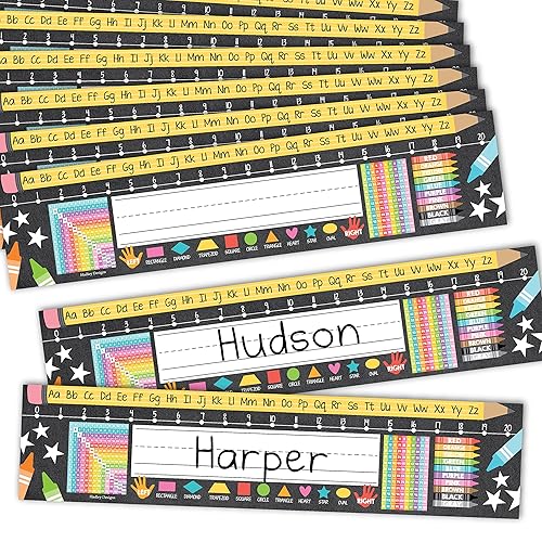 Desk Name Tags for Classroom -25 Student Name Plates for Classroom ...