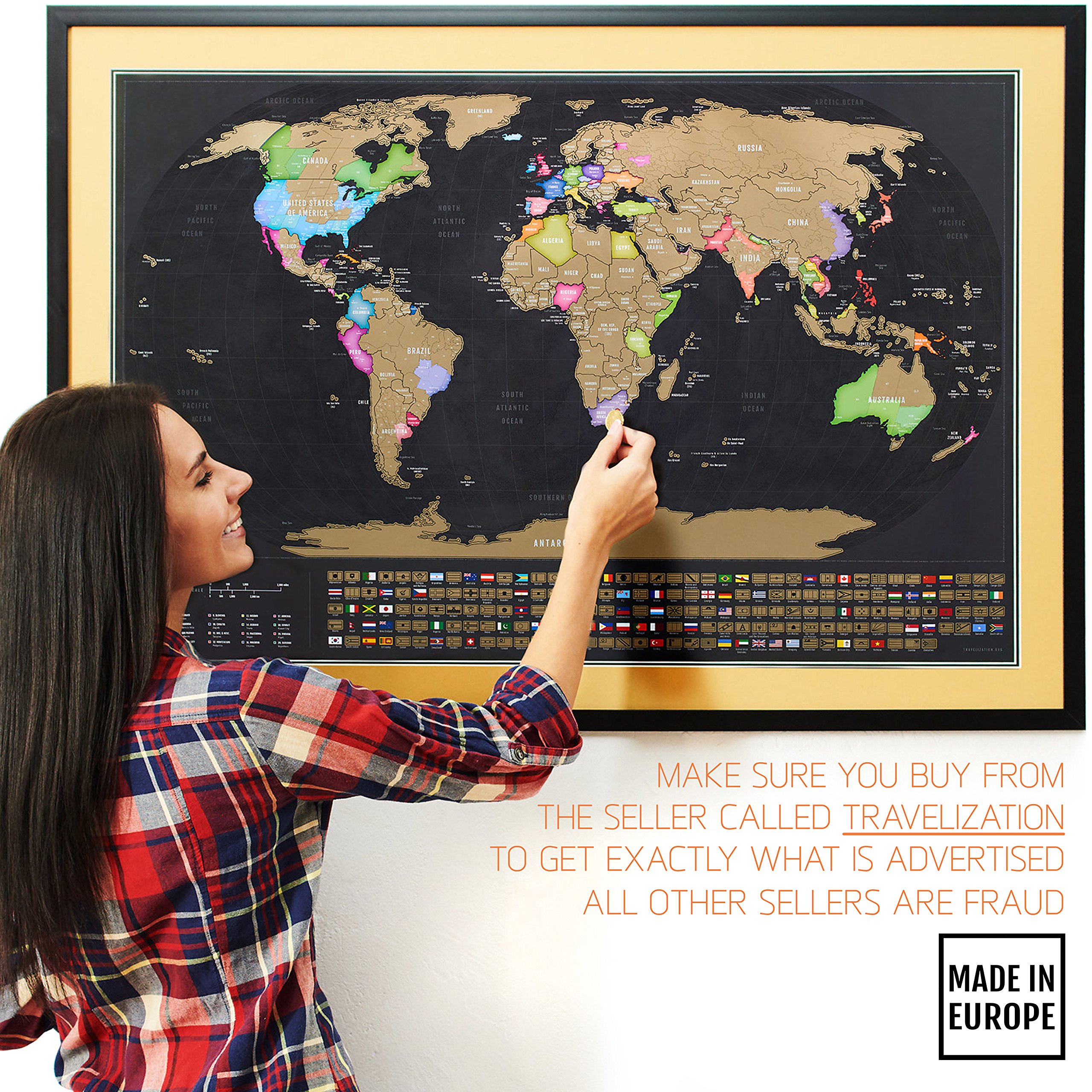 Cheap Large World Map Poster | semashow.com