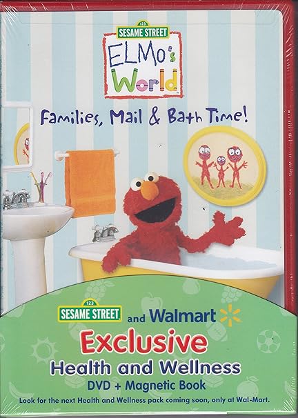Elmo's World: Families, Mail & Bath Time DVD + Magnetic Book: Amazon.co ...