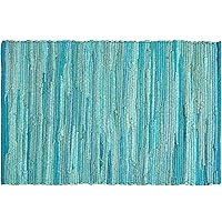 Amazon.com: 100% Cotton Rag Rug 24x36 - Multicolor Chindi Rug - Hand ...