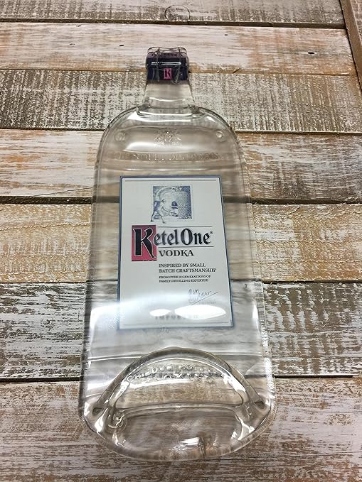 Amazon.com | Kettle One Vodka Handmade melted bottle serving tray ...