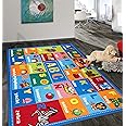 Amazon.com: Rugshop Kids Educational Learning Alphabet Symbols Non Skid ...