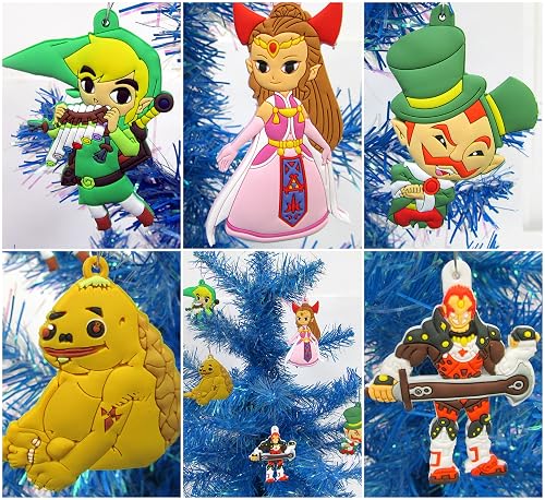Legend of Zelda Christmas Tree Ornament Set Featuring Link and Friends ...