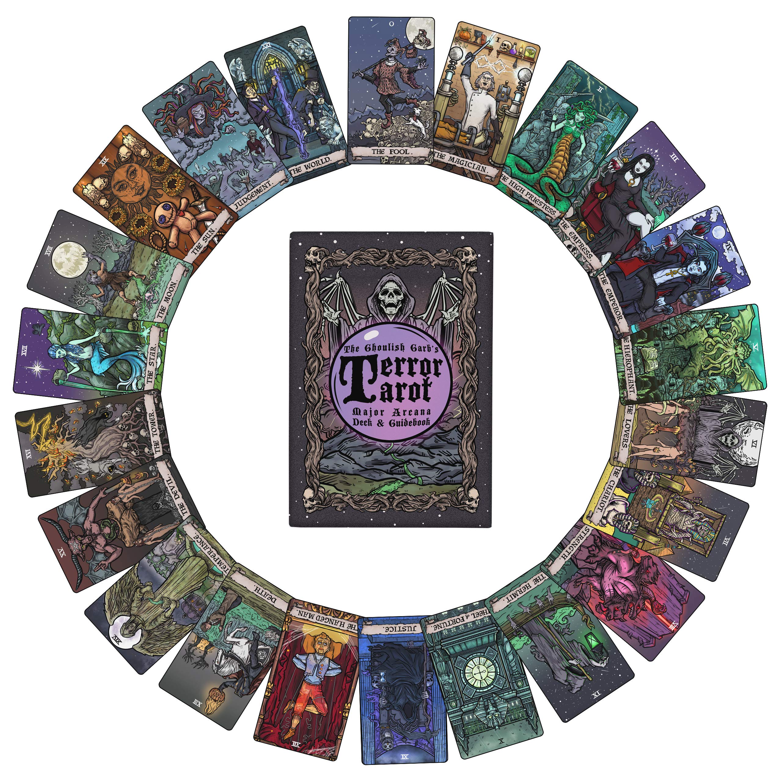 Mua The Ghoulish Garb Terror Tarot Card Deck - 23 Card Major Arcana ...