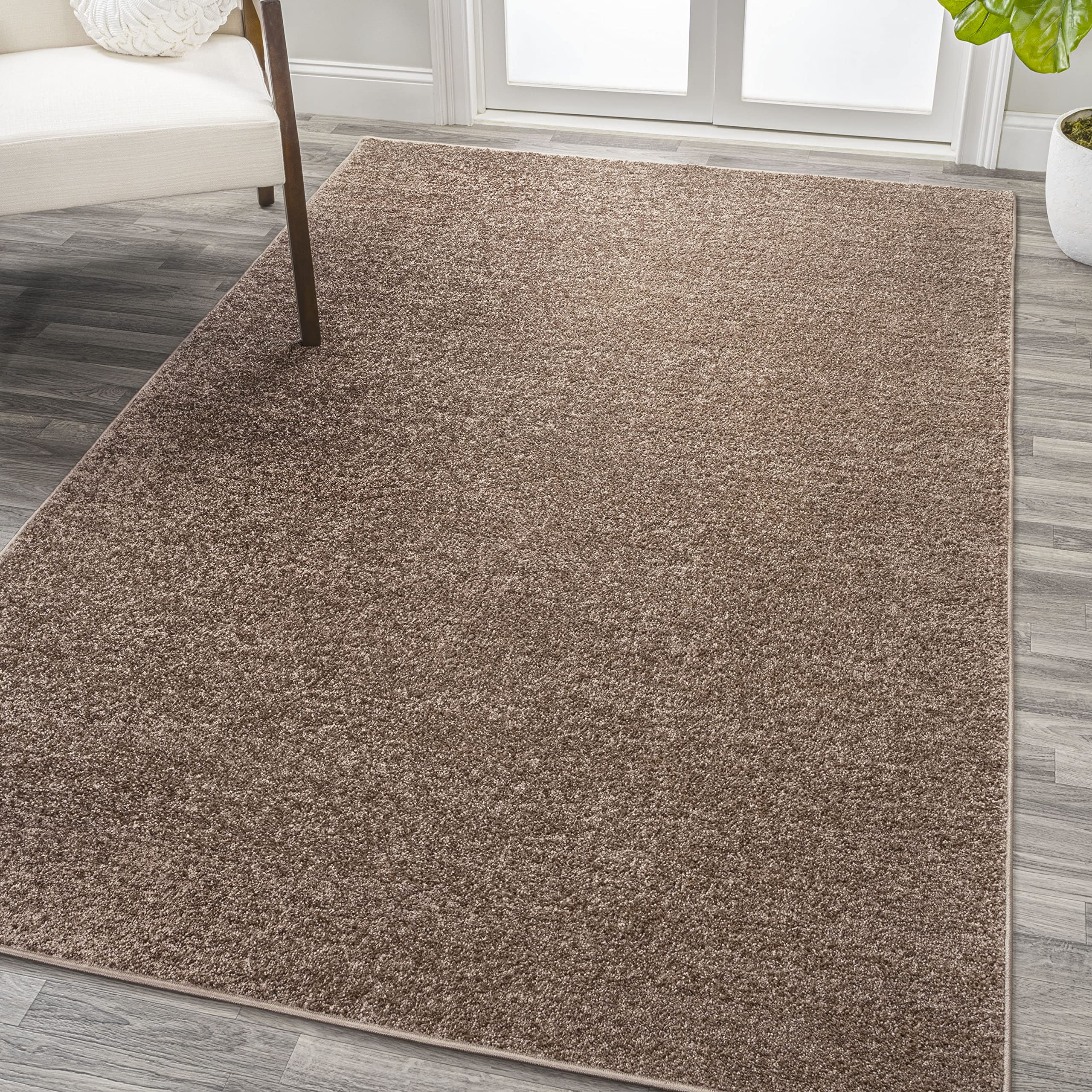 JONATHAN Y SEU100J-9 Haze Solid Low-Pile Indoor Area -Rug, Farmhouse ...