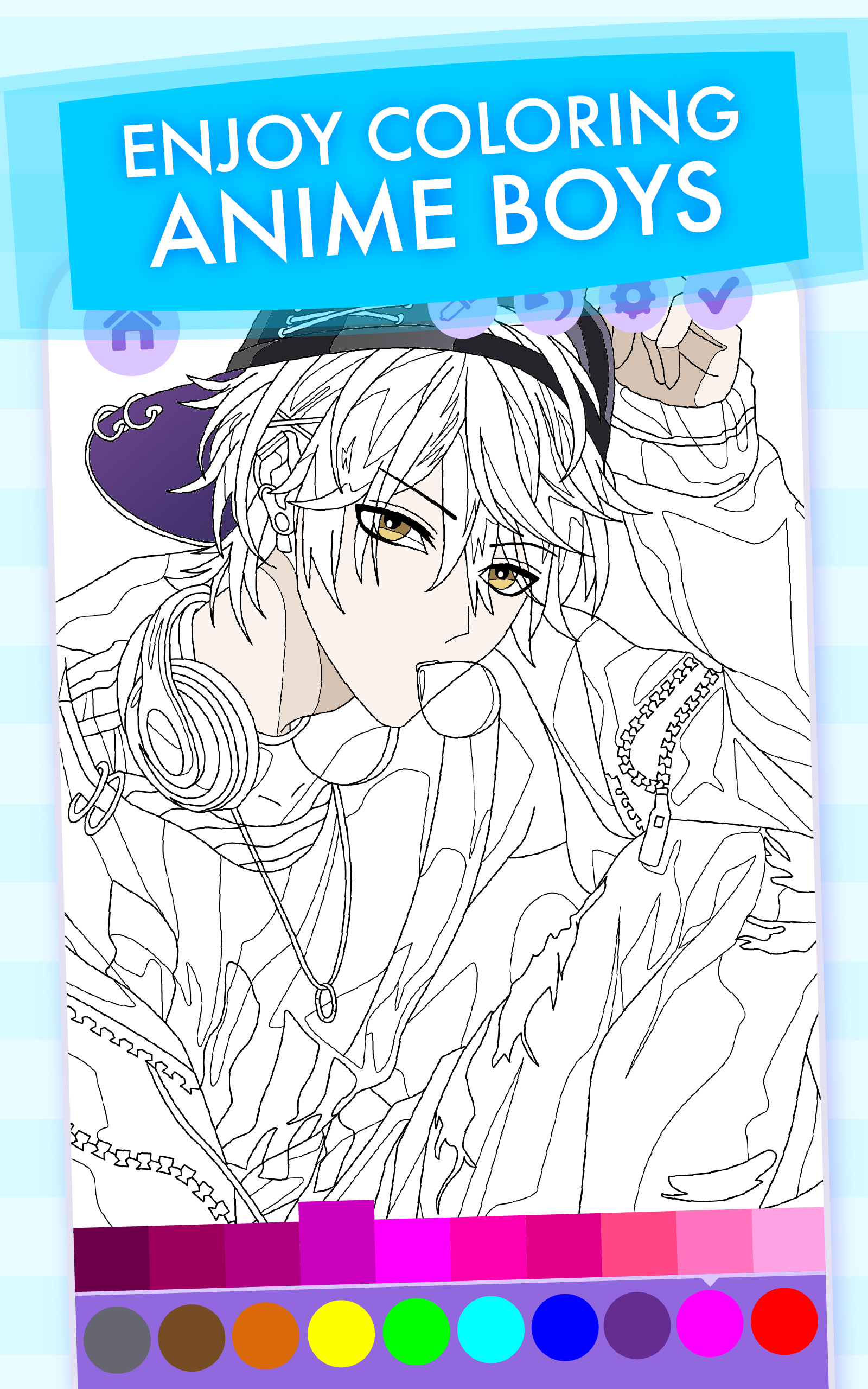Amazon.com: Kawaii Anime Boys Coloring Book : Apps & Games
