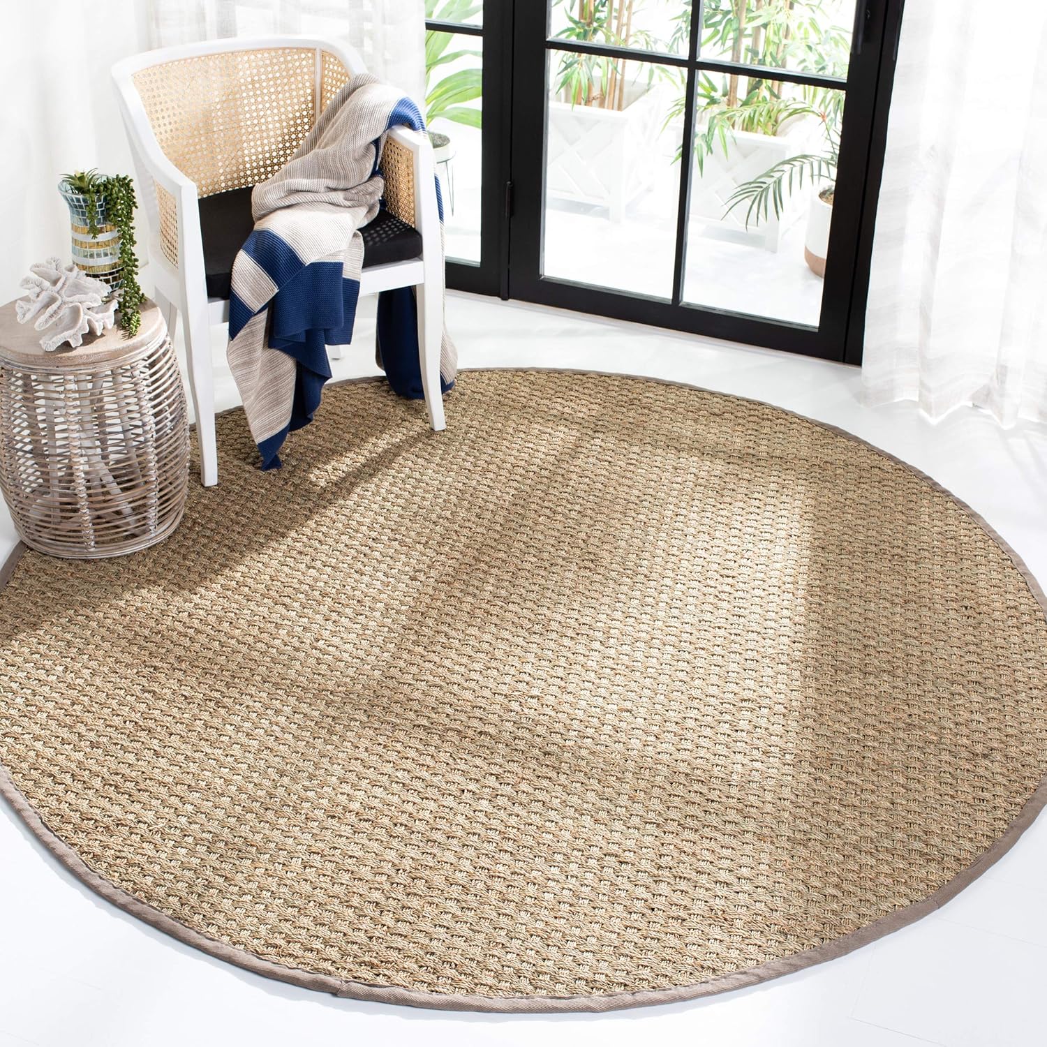 Amazon.com: Safavieh Natural Fiber Collection NF114P Basketweave ...