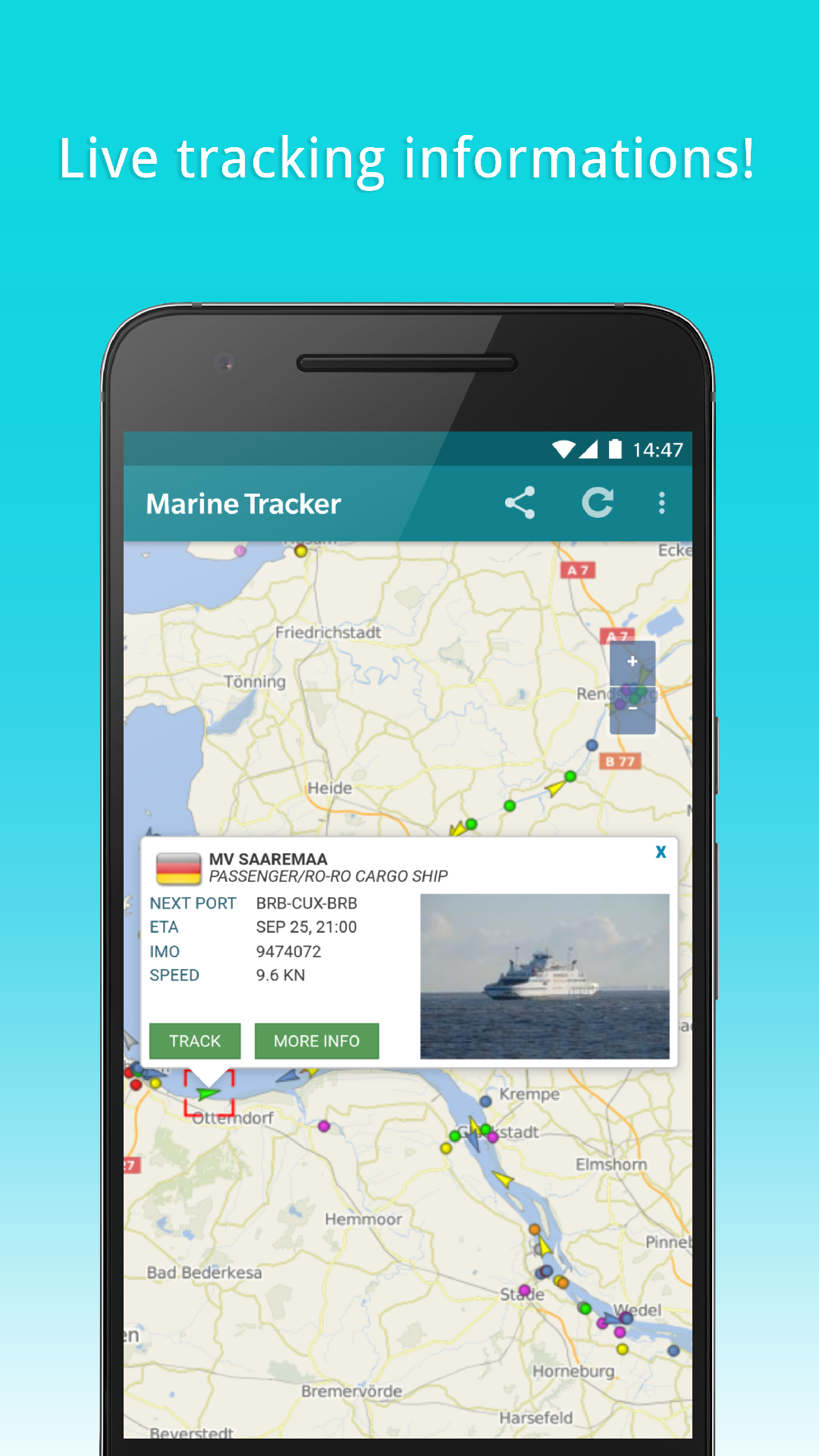 Marine Tracker - Maritime traffic - Ship radar:Amazon.co.uk:Appstore ...