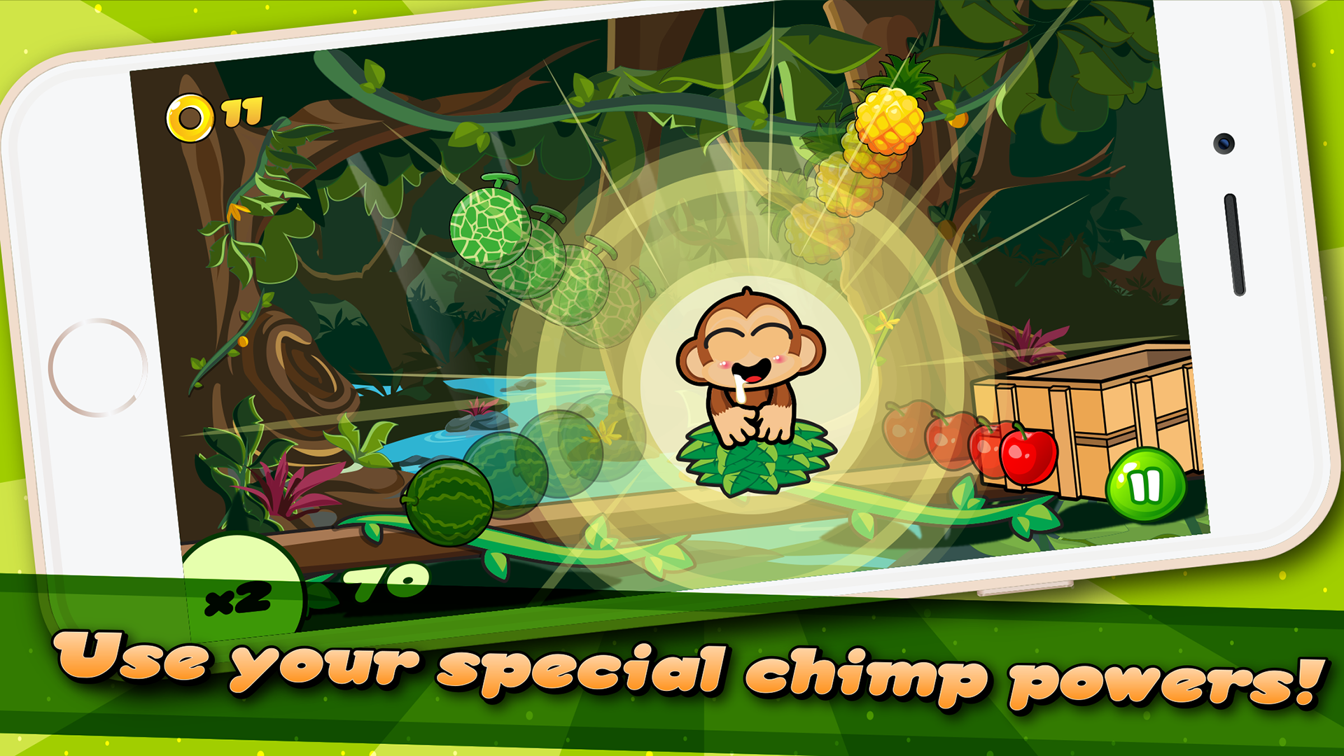 Amazon.com: Baby Chimp Chomp: Jungle Fruit Bounce : Apps & Games