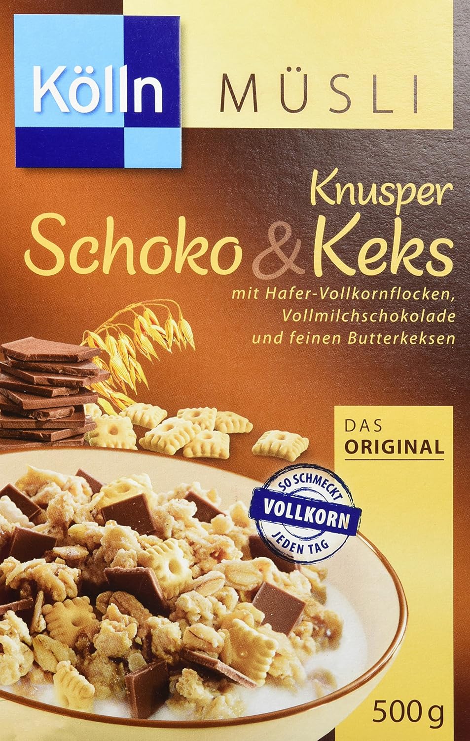Kölln Müsli Knusper Schoko und Keks, 500 g: Amazon.de: Amazon Pantry