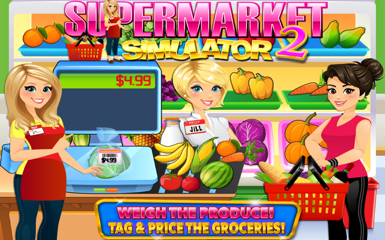 Supermarket Grocery Store Girl 2 - Kids Cash Register & Grocery Store ...