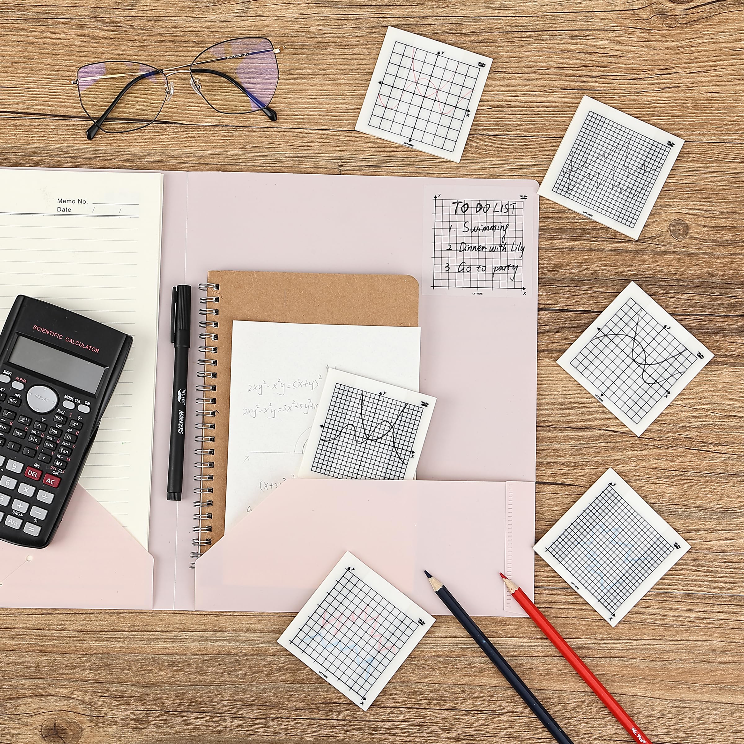 Mua Mr. Pen- Transparent Graph Paper Sticky Notes, 300 Sheets, 3x3 Inch ...